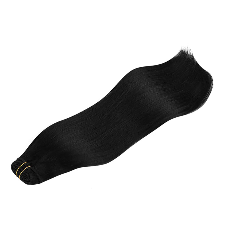 Jet Black (1) Clip in Hair Extensions (150g) – Wennalife